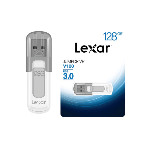 Lexar® JumpDrive® V100 USB 3.0 Flash Drive - 128GB
